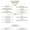 Dinner Menu | Zucchini's Restaurant